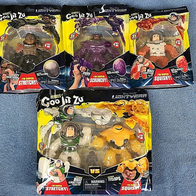 5 LIGHTYEAR HEROES Of Goo Jit Zu BUZZ, BUZZ XL-15, ZYCLOPS, ZURG & IZZY ...