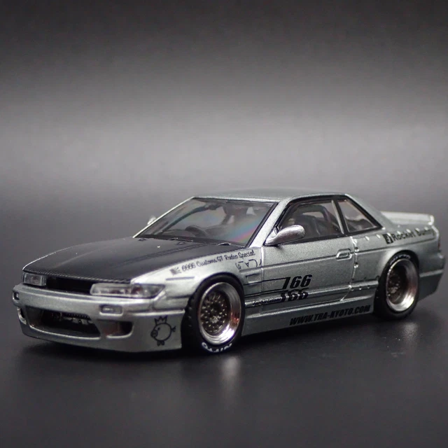 NISSAN SILVIA S13 Rocket Bunny V1 Pandem Jdm Rare Modèle Réduit 1:64 ...