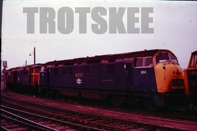 35MM SLIDE BR British Railways Diesel Loco Class 42 Warship 824 Marsh ...