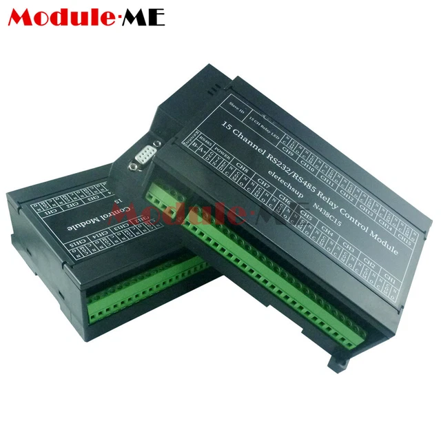 RS485 RS232 MODBUS RTU Relay 15CH PLC DO PC UART Serial Port Switch Controller £47.87 - PicClick UK