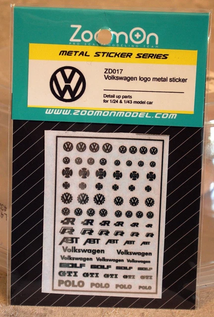 ZOOMON ZD017 VW Volkswagen Metal Sticker div. Maßstäbe EUR 10,09 ...