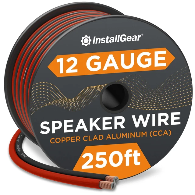 12 GAUGE AWG 250ft Speaker Wire True Spec and Soft Touch Cable - Great ...