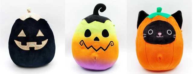 SQUISHMALLOWS CALIO BLACK Cat, Johan Jack O Lantern & Paige the Pumpkin ...