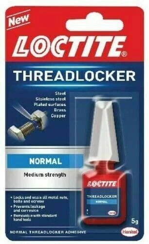 LOCTITE THREADLOCK MEDIUM Strength Metal Bolt Screw Retainer Glue Fast ...