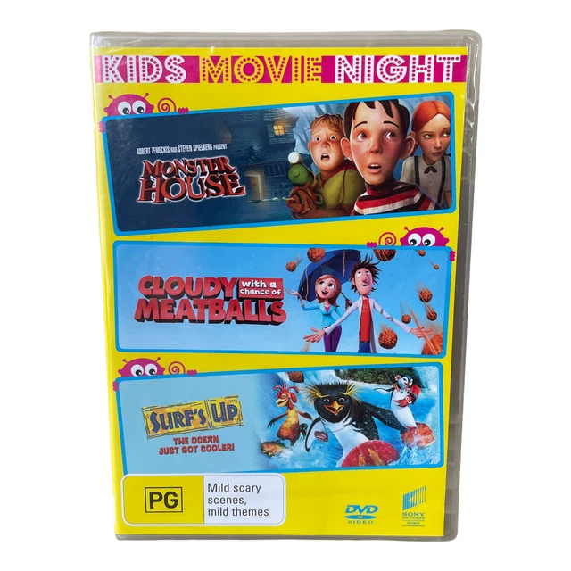 KIDS MOVIE NIGHT 'Monster House/Cloudy with a Chance Meatballs/Surf's ...
