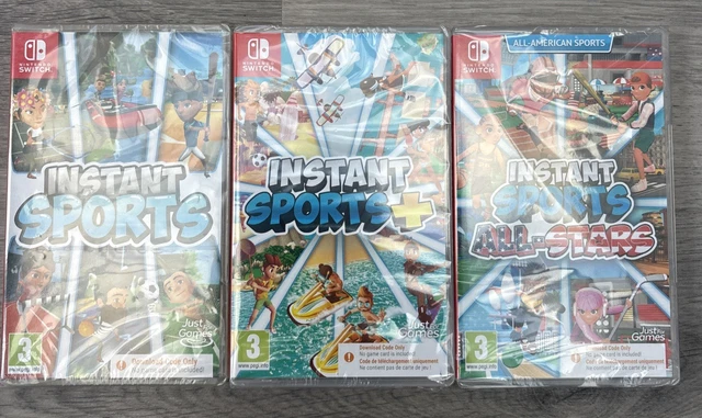 BUNDLE OF 3 Instant Sports *NEW & SEALED* Nintendo Switch Code-In-A Box ...