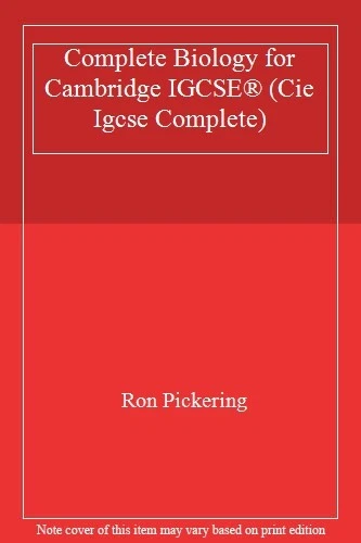 COMPLETE BIOLOGY FOR Cambridge IGCSE® (Cie Igcse Complete),Ron P £5.03 ...