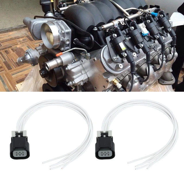 2PCS 6 WIRE Throttle Body Actuator Pigtail Plug Flexible For LS2 LS3 ...