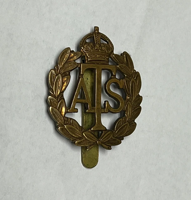 WW2 BRITISH AUXILIARY Territorial Service (ATS) Corps Cap Badge - Pre ...
