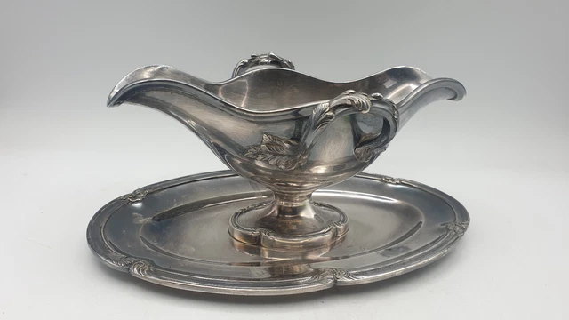 SAUCIÈRE - DOUBLE Cornet sur son Dormant - Cailard Bayard - Métal ...