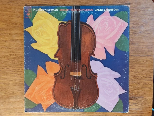 PINCHAS ZUKERMAN/DANIEL BARENBOIM - Mozart Violin Concertos No.1 & No.3 Vinyl LP $7.00 - PicClick CA