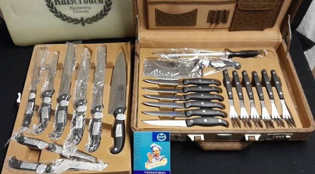 MESSERSET 22TEILIG KAISERBACH im Koffer Besteckkoffer Besteck ...