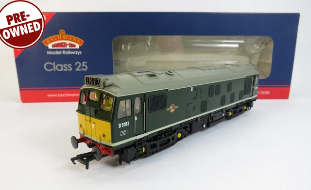 OO GAUGE BACHMANN 32-330DS DCC Sound Class 25 D5183 BR Green Loco EUR ...