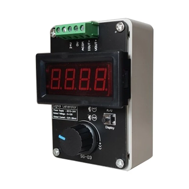0-10V 0-20MA 4-20MA Current Voltage Analog LCD Display Signal Source £ ...