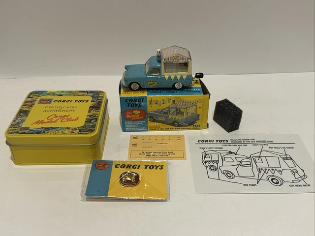 CORGI MODEL CLUB 474 Wall's Ice Cream Van on Ford Thames Chassis ...