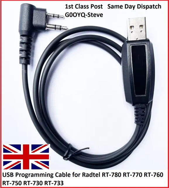 USB PROGRAMMING CABLE for Radtel RT-780 RT-770 RT-760 RT-750 RT-730 RT ...