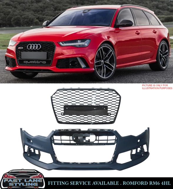 AUDI A6 RS6 Style Front Bumper Bodykit Conversion Primed 7C 2012-2015 ...