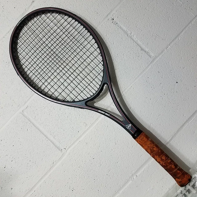 RARE! DUNLOP SILVER Max Graphite Composite Tennis Racket W.Germany Grip ...