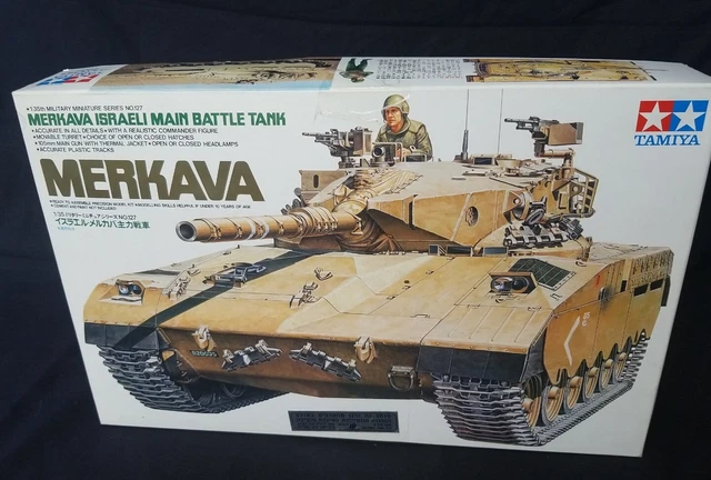 TAMIYA 1/35 ISRAELI Merkava Main Battle Tank Plastic Model Kit 35127 ...