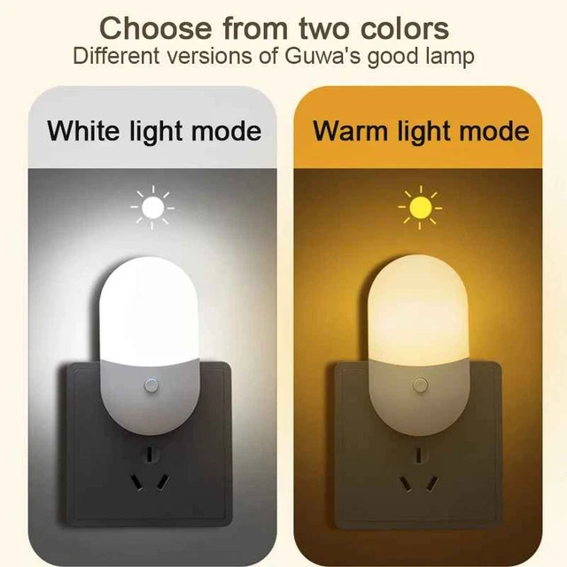 LED MINI NIGHT Light Switch Plug-In Led Light Eye Protection Night ...