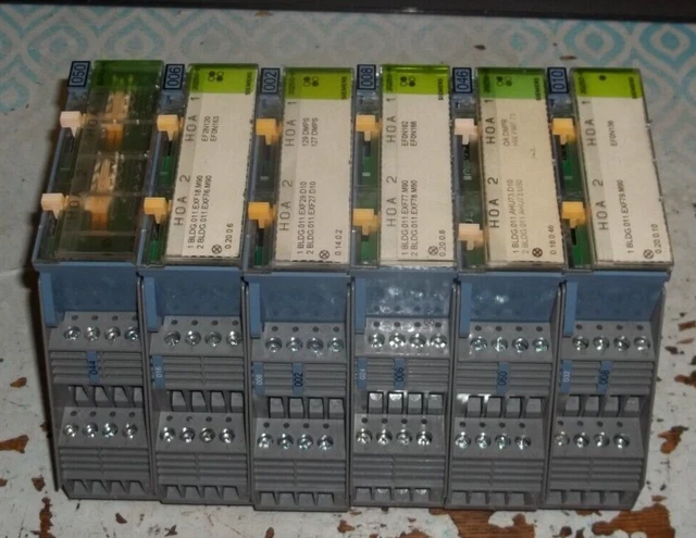 LOT OF 6 Siemens Landis & Gyr Ptm6.2Q250-M Point Termination Module ...