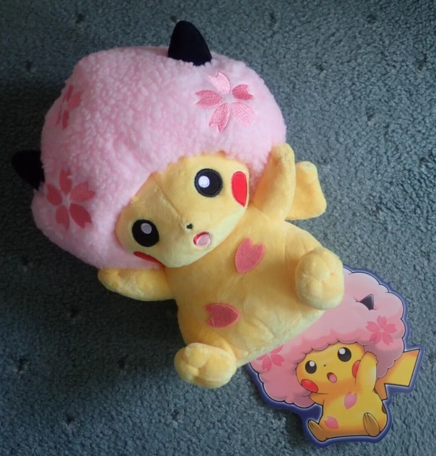 POKEMON PIKACHU SAKURA Afro Cherry Blossom Plush Pokemon Center Tokyo ...