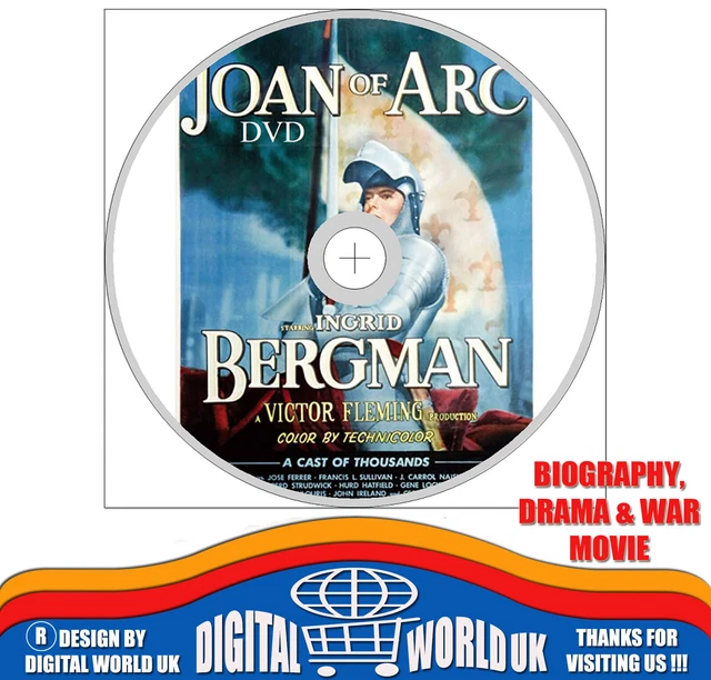 JOAN OF ARC (1948) (COLOR), Old Classic Movie DVD, Biography, Drama ...