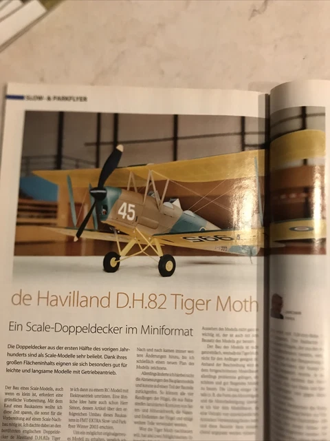 BAUPLAN FÜR ELEKTROFLUGZEUG De Havilland D.H.82 Tiger Moth , 59 cm ...