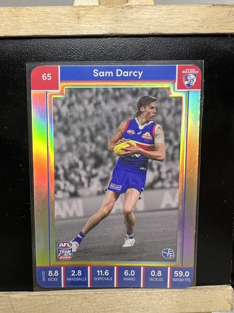 2023 AFL TEAMCOACH Gold Card. Sam Darcy. Western Bulldogs. Card No 65 ...