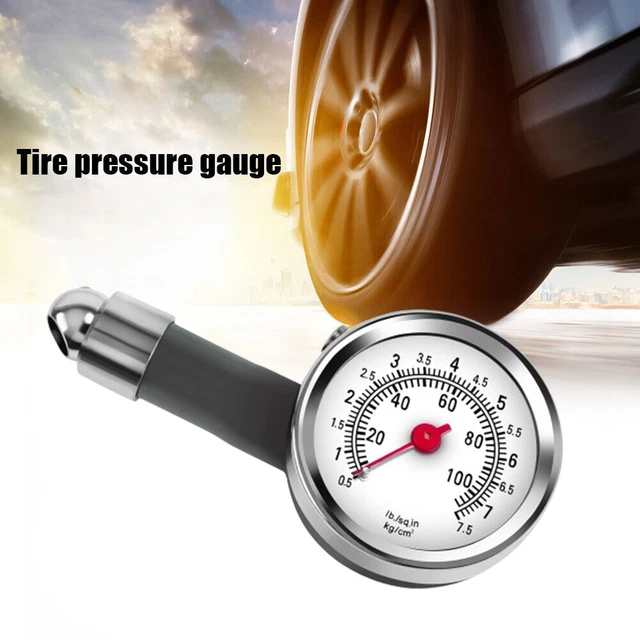 PROFESSIONAL TYRE PRESSURE Gauge Air check Inflator Car Bike Tire 100 ...