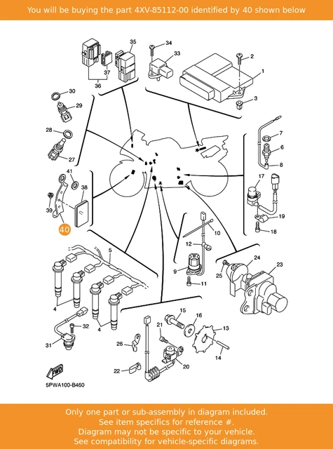 YAMAHA BRACKET, REFLECTOR 1, 4XV-85112-00 OEM YZF-R1 £52.44 - PicClick UK