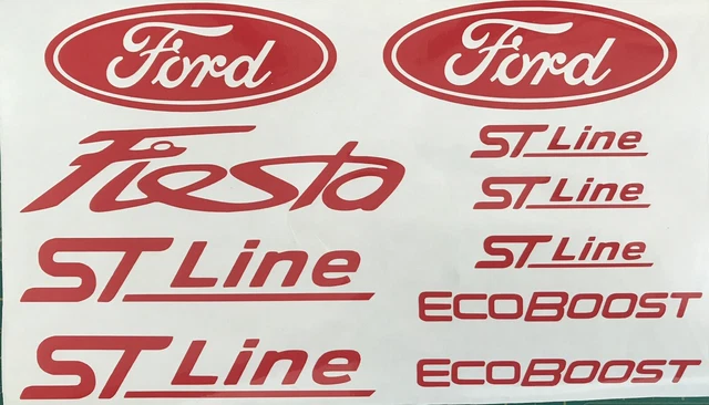 FORD FIESTA ST Line Emblem Badge Vinyl Sticker Pack brand new. Any ...
