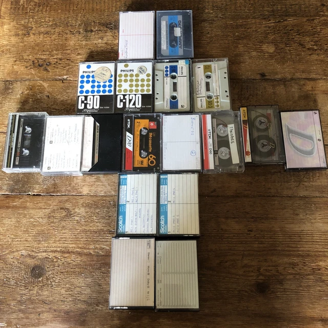 USED BLANK TAPE Cassettes Pre Recorded Job Lot Audio Music Tapes Bundle ...