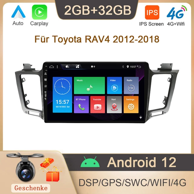POUR TOYOTA RAV4 2012-2018 Autoradio Carplay Android 12 DSP GPS Navi ... POUR TOYOTA RAV4 2012-2018 Autoradio Carplay Android 12 DSP GPS Navi ...