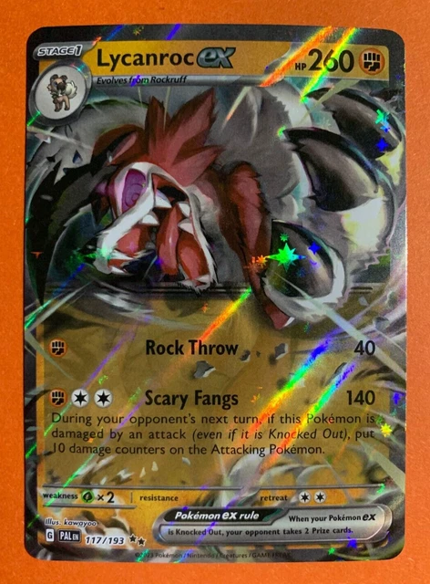 LYCANROC EX 117/193 - Paldea Evolved - Rare/Holo - Pokémon Card ...