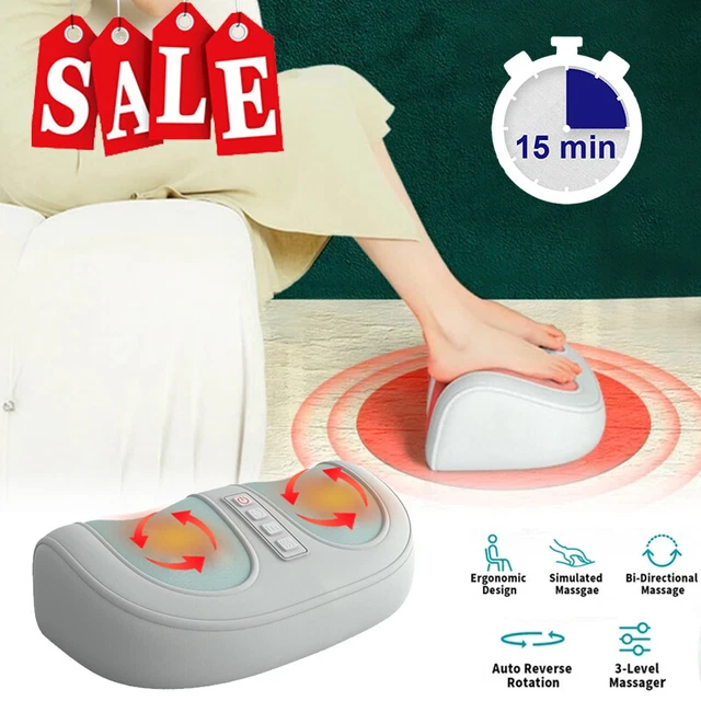 FOOT LEG VIBRATION Blood Circulation Booster Feet Massager with Heated ...