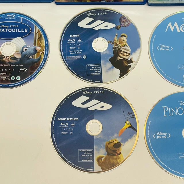 LOT OF 6 Disney Blu-ray Discs Movies - Moana Up Ratatouille Dory ...