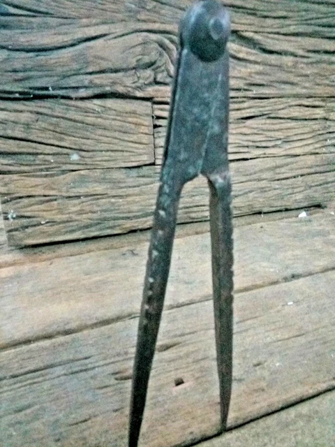 1800'S ANTIQUE IRON Indo-Persain Hand Engraved Drawing/Mathematical ...