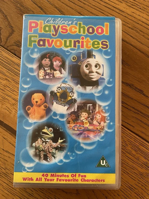 CHILDREN'S PLAYSCHOOL FAVOURITES VHS Tape Brum, Rosie & Jim Thomas ...