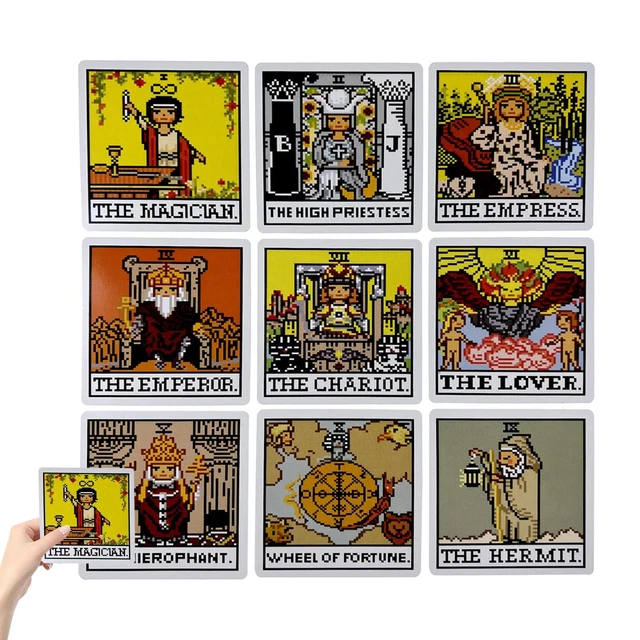 NEUE TAROTKARTEN 8-BIT-TAROT für Anfänger Klassisches traditionelles Tarot-Dec EUR 9,71 ...