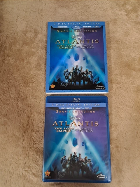 ATLANTIS 2-MOVIE LOST Empire + Milo's Return 3-Disc Spec Ed Blu-ray ...