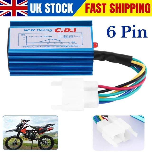 6 PIN RACING CDI Box Ignition Coil for Motorcycle 125cc 150cc 200cc ...