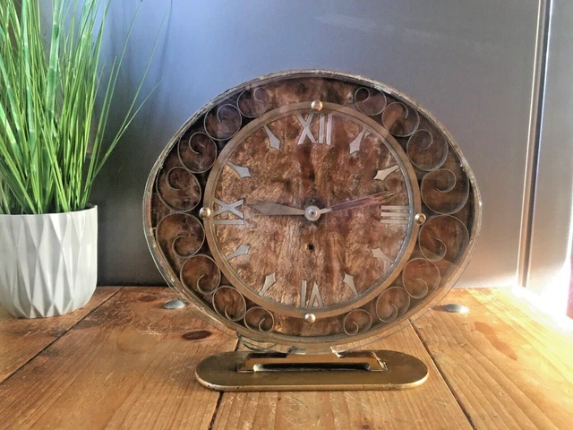 ART DECO GENALEX / Smiths Clock Glass Eyeball Eye Shaped Brass ...