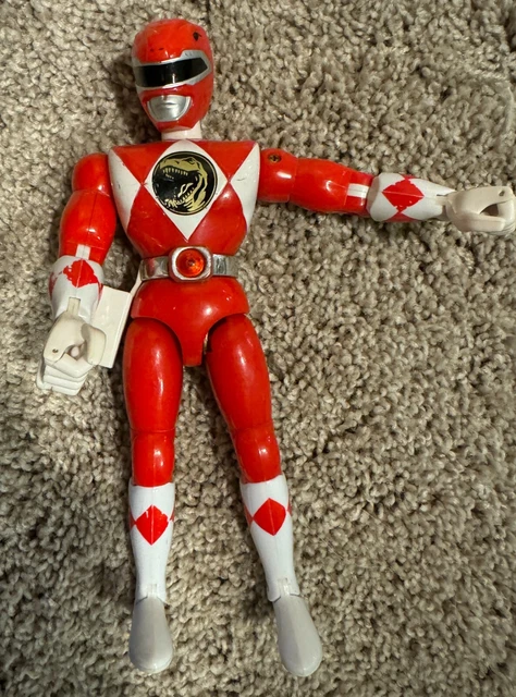 FIGURINE ARTICULÉE MIGHTY Morphin Power Rangers Karaté Kick Red Ranger ...