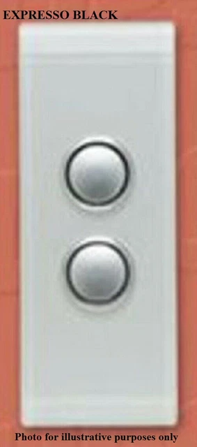 CLIPSAL SATURN LED PUSH BUTTON SWITCH 2-Gangs Architrave 20A 250V ...