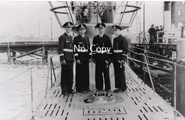 FOTO WK2 U-BOOT U93 Offiziere an Deck Gruppenfoto X196 EUR 27,90 ...