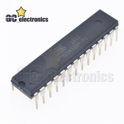 ATMEGA328P-PU DIP-28 Microcontroller With ARDUINO UNO Bootloader NEW ...