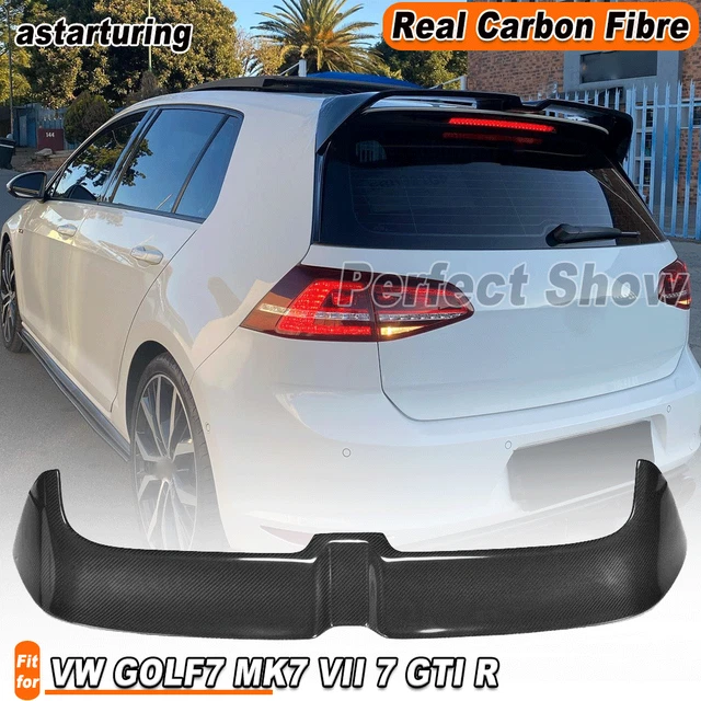 FOR VW GOLF 7 MK7 MK7.5 GTI R 2014-2019 REAL Carbon Fiber Rear Roof ...