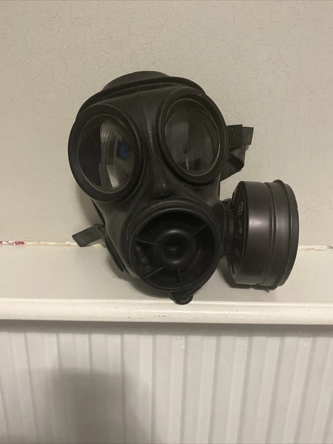 1989 BRITISH ARMY Avon S10 Respirator Size 3 Gas Mask + respirator ...