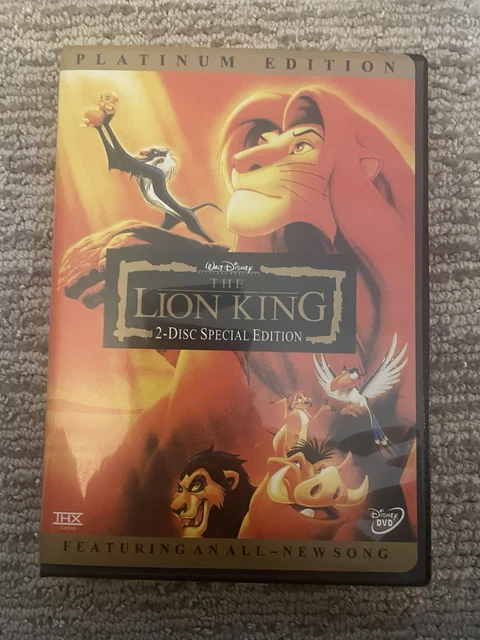 THE LION KING (DVD, 2003, 2-Disc Set, Platinum Edition) $10.08 ...